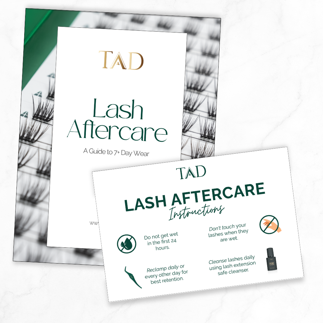 TAD Lash Aftercare Cards [Digital Download] | Lash Aftercare Ebook ...