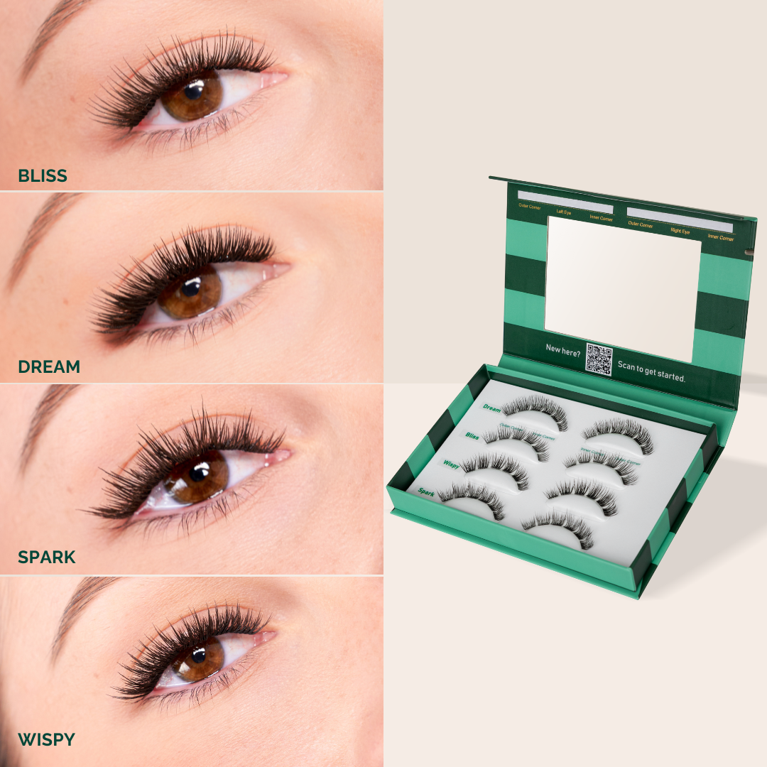 TAD Lash Flight – Sample All 4 Lash Cluster Styles in One Kit – TAD Beauty